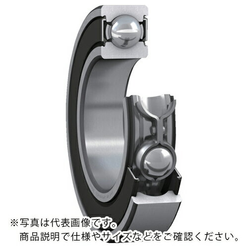 特長：深溝玉軸受は汎用性の高い軸受で、特に高速および超高速に適しています。Explorer仕様の型番では精度や内部形状の最適化、特殊熱処理の採用により性能が向上しています。接触シールにより防塵性を大幅に向上しています。仕様：内輪径(mm)：...
