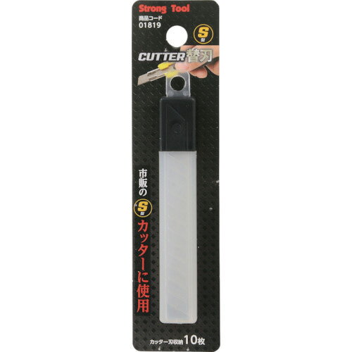 特長：カッター S型 ノンスリップグリップ 01818用替刃です。用途：カッター S型 ノンスリップグリップ 01818用替刃仕様：全長(mm)：90規格：S型替刃　入数：10枚　●代表画像について 商品によっては、代表画像を使用している場...