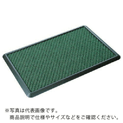 特長：マットに注いだ消毒液が、足元を洗浄し、ばい菌を除去します。用途：厨房や食品工場などの衛生管理に。仕様：色：グリーンサイズ長辺(mm)：900サイズ短辺(mm)：600厚さ(mm)：20縦(mm)：600横(mm)：900塩ビ不使用材質...