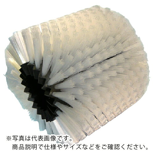 特長：ポリプロピレンは吸水率が低いため水との併用が多い洗浄などに最適です。今までのロールブラシはブラシの一部が摩耗しただけでブラシ全体を替えなければなりませんでした。ロジスブラックシステムはブラシ幅100mm単位で規格化しており、ご希望の寸...
