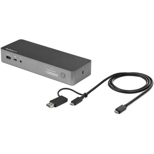 特長：USB-CとUSB-Aのハイブリッド型ドックです。4K60Hz解像度のデュアル出力をサポートしています。60WのUSB Power Deliveryに対応しています。DisplayPortとHDMIの柔軟な2画面構成が可能です。USB...