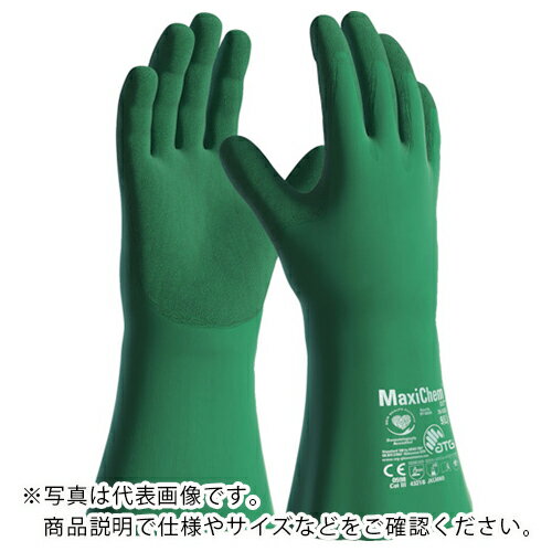 特長：独自のコーティング技術により、優れた撥水性と耐薬品性を備えた手袋です。独自の特殊高機能繊維により耐切創と快適性を両立しています。袖部が手首にしっかりフィットすることで指先のズレを防ぎ、作業性を高めます。マイクロカップ・ノンスリップグリ...