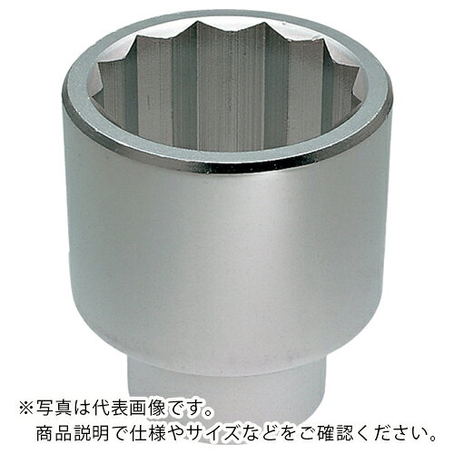 特長：ボルト・ナットに差し込みやすい12角タイプです。用途：汎用工具仕様：対辺寸法(mm)：30差込角(mm)：25.4全長(mm)：65対辺(mm)：30ミリサイズは27mmから100mmまで、全30サイズ揃えています。材質／仕上：特殊工...