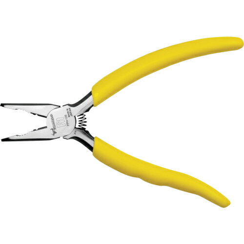 特長：板材や線材の加工に最適です。皮むき用刃穴付です。（φ1.2mm）仕様：全長(mm)：140切断能力(mm)鉄線：φ1.0切断能力(mm)銅線：φ2.6切断能力(mm)軟鉄線：φ1.8切断能力(mm)軟銅線：φ2.6落下防止用ひも取付穴...