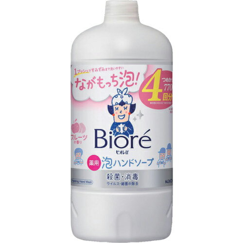 特長：殺菌ミクロン泡で、汚れを分解します。ベタベタ油汚れも1回洗いでスッキリ落とします。べたつきがちな手肌もうるおいを守って洗えます。殺菌成分配合で汚れ、ウイルス・細菌を除去します。素肌とおなじ弱酸性でSPT(肌清浄化技術)採用です。カサつ...