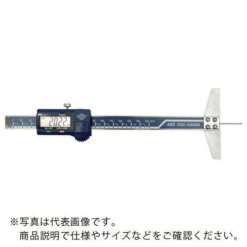 特長：細穴の深さ測定に最適です。用途：プリント基盤などの細穴の深さ測定に。仕様：測定範囲(mm)：0〜200最大許容誤差(mm)：±0.02最小表示(mm)：0.01全長(mm)：290ベース寸法(mm)：80電源：ボタン型酸化銀電池(SR...