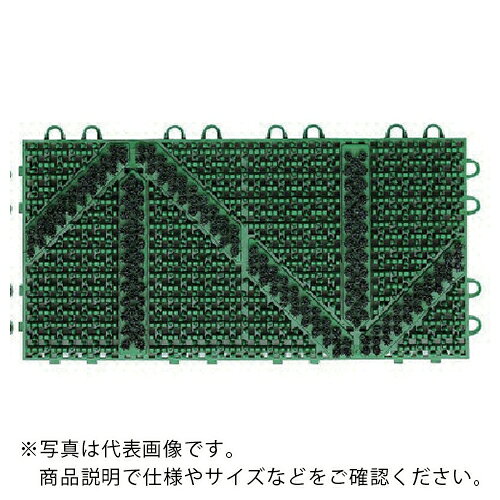 特長：3種類のタフなブラシで3段階ブラッシングが可能です。頑固な泥汚れを強力にかき取ります。用途：除じん用マット(屋外用)に。仕様：色：緑サイズ長辺(mm)：300サイズ短辺(mm)：150厚さ(mm)：22横(mm)：300縦(mm)：1...