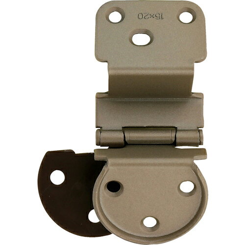 特長：蝶番が外から見えず、外観の仕上げが良いです。鉄製なので壊れにくいです。用途：キャビネットやキッチン扉に。仕様：全長(mm)：95幅(mm)：35ねじ穴数：6表面処理：ブロンズめっき（セントク）扉側取付幅(mm)：15筐体側取付幅(mm...