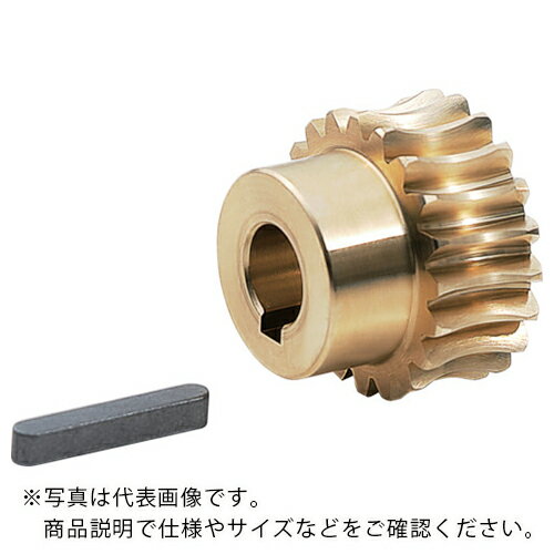 特長：歯形：並歯、圧力角：20°のウォームホイールです。用途：一般産業機械、医療機器、食品機械などに。仕様：モジュール：1.5歯数：20穴径(mm)：φ12歯形：並歯形状：1B歯幅(mm)：15歯先円直径(mm)：φ35.3全長(mm)：2...