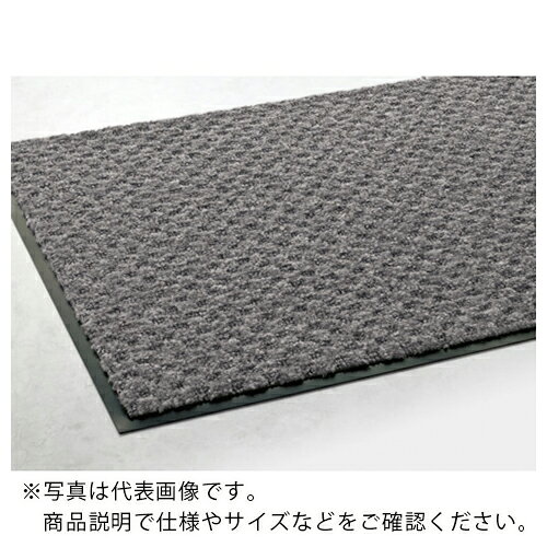 特長：抜群の除塵性能で腰が強くヘタりにくい製品です。用途：屋内、風除室、通路などに。仕様：色：モスグレー幅(mm)：450長さ(mm)：750厚さ(mm)：9.5泥抜き穴：なし防炎適合品：1約9.5mm(パイル7.5mm、ベース2mm)規格...
