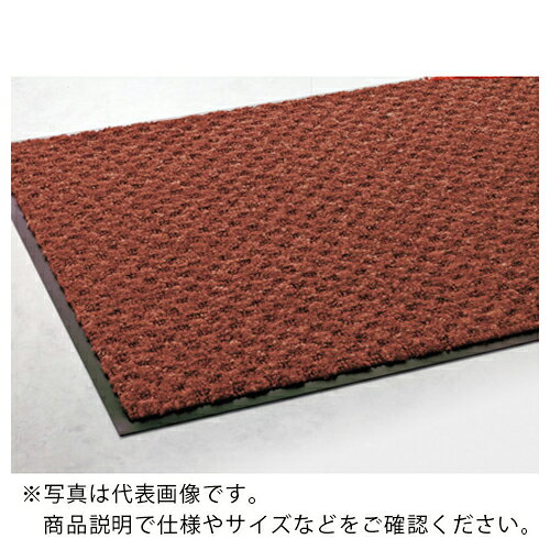 特長：抜群の除塵性能で腰が強くヘタりにくい製品です。用途：屋内、風除室、通路などに。仕様：色：チョコブラウン幅(mm)：900長さ(mm)：1200厚さ(mm)：9.5泥抜き穴：なし防炎適合品：1約9.5mm(パイル7.5mm、ベース2mm...