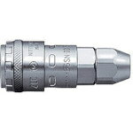 特長：ウレタンホースを簡単、確実に装着。ホースへの取り付けは、ニップルに差し込みナットを締めるだけ。「ハイカプラ」タイプとハイカプラ200タイプでシリーズ化。ホース折れを防止するスプリングナット付きも用意されています。ホースへの取り付けは、...