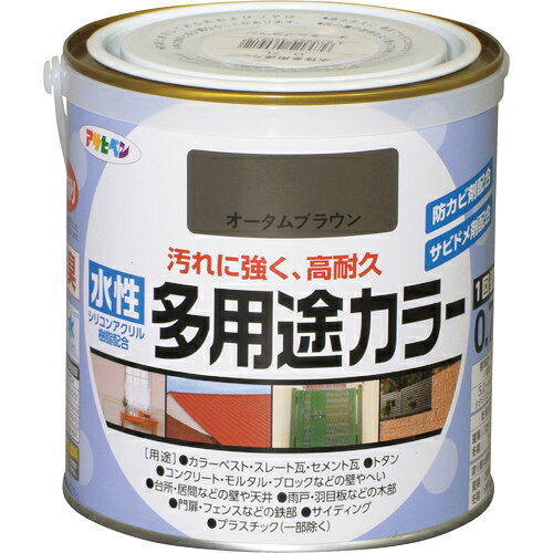 特長：汚れに強く、耐久性に優れた高性能塗料です。防カビ剤・サビドメ剤を配合していますので、カビやサビの発生を防ぎます。いやな臭いのしない無臭タイプで、1回塗りで仕上がります。厚塗りしてもタレにくく、たいへん塗りやすい塗料です。用途：屋内外の...
