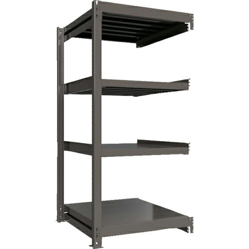 特長：重量ラック初のボルトレス仕様です。簡単に組立できます。特殊構造のため、頑丈で揺れにも強いです。用途：工場や倉庫等で金型保管や小口重量物(ボルトやナット類)の保管に最適です。製品サイズに合わせて段ピッチを簡単に変更可能です。鉄、ステンレ...