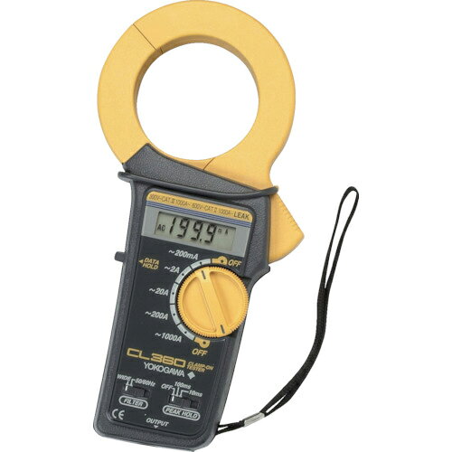 特長：リーク電流測定が可能な中口径タイプです。周波数切り替え機能により商用周波数成分のみの漏れ電流も計れます。負荷電流は1000Aまで測定可能です。出力機能付きです。用途：低圧電路や電気設備などの漏れ電流測定用。仕様：交流電流(A)：20/...