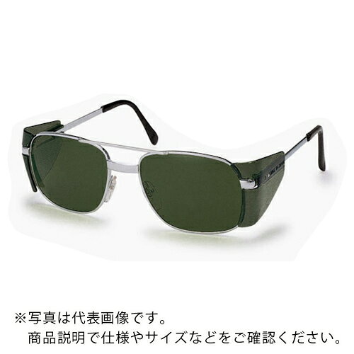 特長：レンズ交換が可能です。つる調整可能です。耳のかけ具合に合わせて手で曲げて調整可能ですレンズ交換が可能です。用途：ガス溶接作業に。仕様：レンズ色：グリーン遮光度(#)：5JIS T 8141規格品他に遮光度1.4・2・3・4・5がありま...