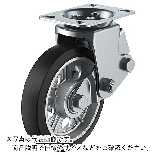 特長：内蔵された緩衝器が走行時の衝撃を吸収することにより、積載物を守ります。抜群の衝撃吸収能力と高い共振防止性能により、牽引時においても台車の走行音を大幅に低減でき、環境改善に大きく貢献します。走行性に優れ、耐久性の高い耐摩耗ゴム車輪を使用...