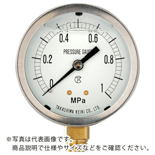 特長：圧力計内部にグリセリンを封入し、内部機構を保護して抜群の耐久、耐震性です。用途：圧力計では不可能とされていた激しい振動、脈動の場所に最適です。仕様：圧力レンジ(MPa)：0.0〜0.1最小目盛(MPa)：0.002呼称：GR A G3...