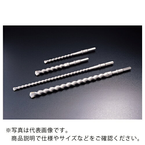 特長：打撃回転力をロスなく効率的に伝えるハンマードリル専用ビットです。六角軸ビットで強力タイプです。用途：被削材:コンクリート。仕様：刃径(mm)：21.5有効長(mm)：387全長(mm)：505シャンク径(mm)：13適合機種：ハンマー...
