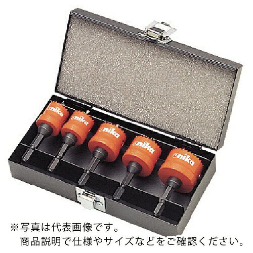 特長：インパクトドライバーで使用可能です。刃厚わずか0.5mmで刃部にコバルトハイスを使用しており、鋭い切れ味と軽快で快適な作業を実現します。携帯、収納に便利なツールボックスセットです。用途：被削材:薄鉄板(2mm以下）、アルミ板(2mm以...