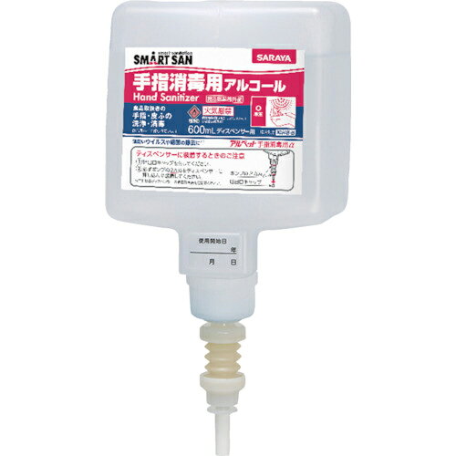 特長：食品添加物にも使用されている成分を配合した手指消毒剤です。食品取り扱い者の手指消毒に最適です。用途：手指の消毒に。仕様：容量(L)：0.6容量(ml)：600幅(mm)：107奥行(mm)：68高さ(mm)：172噴射量(ml/回)：...
