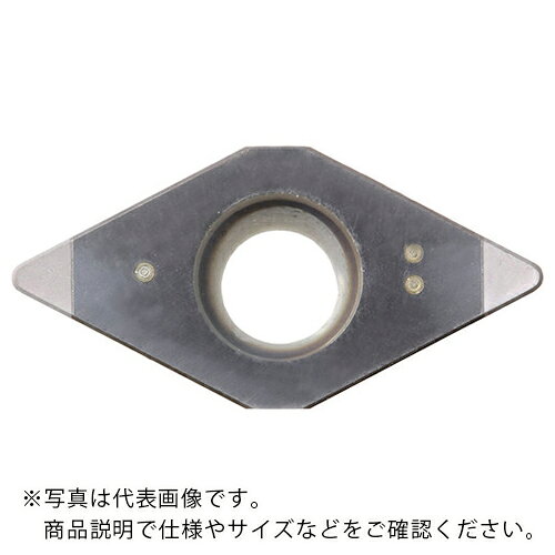 特長：新開発コーティング＋高靭性CBNにより、耐摩耗性と耐欠損性を両立しています。用途：旋削加工用。仕様：チップ形状：ひし形55°厚さ(mm)：2.38D1(mm)：2.8タフ仕様　●代表画像について 商品によっては、代表画像を使用している...