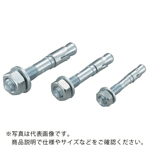 特長：トルク管理による施工と大きな3面ウェッジで、確実な強度を発揮します。ねじ径と下穴径が同じなので、取り付け物の上から施工が可能です。バラ売り用に1本1本に下穴ドリル径とバーコードが表示されたラベルが貼られています。小箱を開けて陳列すれば...