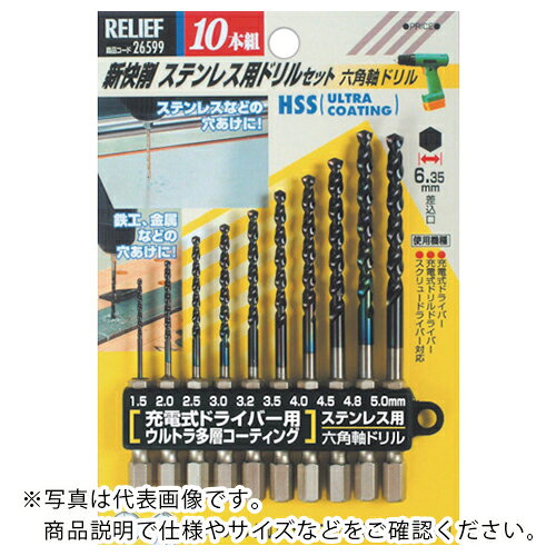 特長：クロスシンニング加工でクイ込みが抜群で、スムースに穴あけ作業ができます。用途：鉄工・ステンレス・木工・樹脂などの穴あけ作業に使用できます。仕様：φ1.5mm　2mm　2.5mm　3mm　3.2mm　3.5mm　4mm　4.5mm　4....