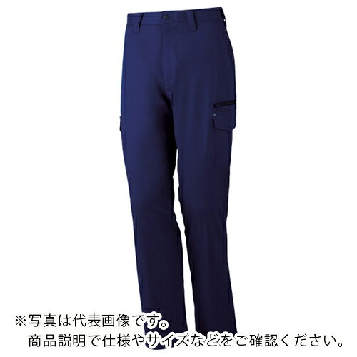 特長：丈夫でソフトな着心地のストレッチT/C素材を使用しています。消臭・抗菌機能付きです。用途：作業用。仕様：色：ネイビーウエスト(cm)：88股下(cm)：78ワタリ幅(cm)：37.5ヒップ(cm)：110消臭抗菌タックボタンストレッチ...