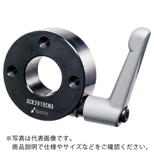 特長：特殊形状のクサビにより少ない力で締め付けが可能なクサビカラーです。クランプレバー付のため、工具なしで簡単に締め付けができます。3ネジ穴付のためブラケットの取り付けや、セットカラーの固定ができます。クランプレバーは3色からお選びいただけ...