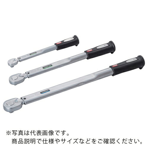 特長：ボルト・ナット類の締付け専用トルクレンチです。トルク能力範囲のトルク値の中から希望するトルク値を、調整用工具を用いてあらかじめセットするトルクレンチです。あらかじめ設定したトルク値に達しますと「カチッ」という音、または手に軽い「ショッ...