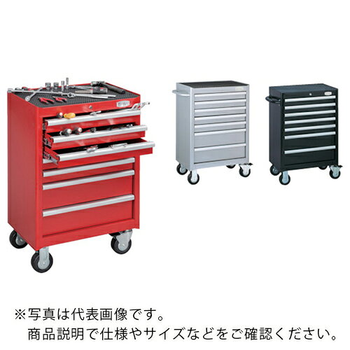 特長：自動車整備に必要なツールを豊富に取り揃えたキャビネットセットです。用途：自動車整備用仕様：ツールキャビネットセット(マットブラック)材質／仕上：内容品:構造用鋼、キャビネット:スチールセット内容／付属品：セット内容(点):70ケース色...