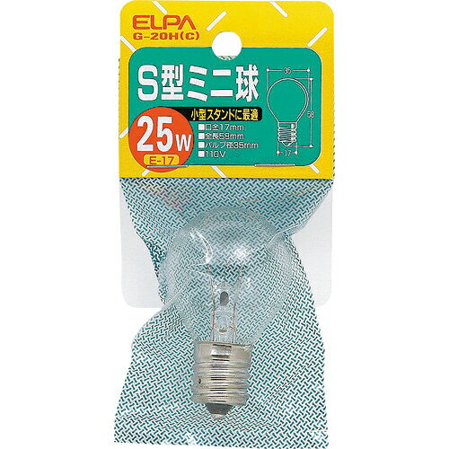 特長：キラキラした輝きを演出する電球でなだらかな形のガラス球で、小形スタンド・室内装飾照明・ディスプレイ用に適しています。仕様：全長(mm)：58消費電力(W)：25口金：E17定格寿命(時間)：約1000色：クリア電圧(V)：110本体サ...