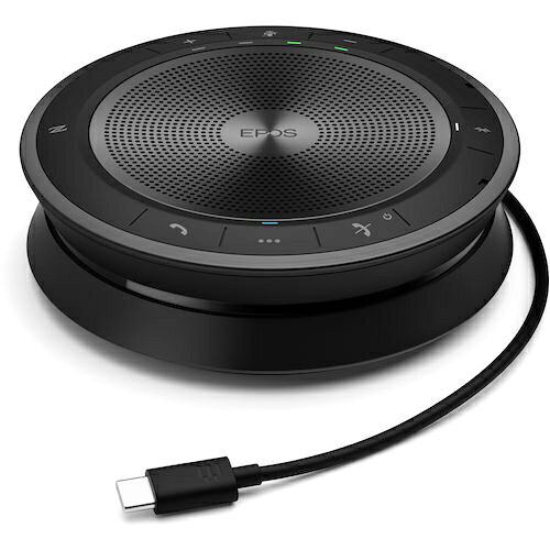 特長：優れたオーディオ性能を備えた、洗練されたポータブルなワイヤレス Bluetooth スピーカーフォン。瞬時に会議に参加し、通話の両サイドでクリアな音声を楽しむことができます。3つのビームフォーミングマイクが、室内の残響音や周囲の騒音か...