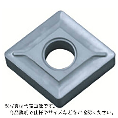 特長：鋼の仕上げ加工から荒加工まで広範囲に対応できるサーメット材種です。用途：旋削加工用。被削材：鋼。仕様：チップ形状：ひし形80°厚さ(mm)：4.76ノンコート呈色：輝灰色TN-Vブレーカ：中切削M級材質／仕上：サーメット