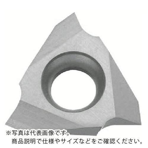 特長：強靭性を有するNbC系サーメット材種です。用途：ねじ切り加工用。仕様：適合ホルダ：KTTR-16型(外径)/KITGL-16型(内径)外径　汎用55°ねじ【管用平行ねじG(PF)・R(PT・BSPT)、ウィットねじ(W)】ノンコートノ...