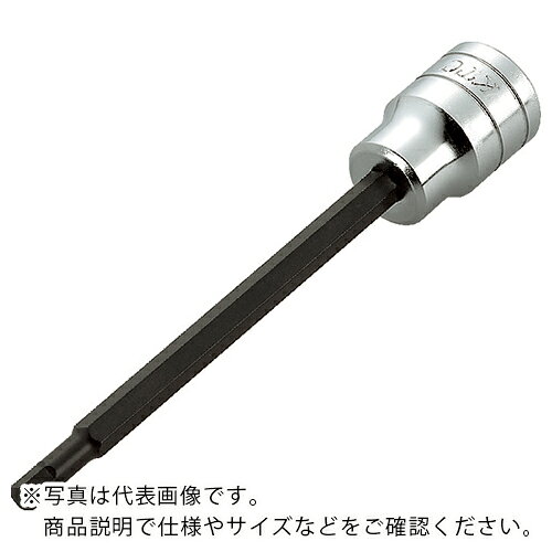 特長：ビット部は差込式で交換が可能です。ロングタイプです。差込角側は応力の集中を防ぐパワーフィット形状を採用しています。仕様：差込角(mm)：12.7対辺寸法(mm)：5ビット長さ(mm)：99全長(mm)：132交換ビット品番：T-05L...