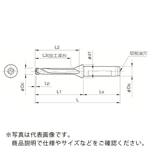 特長：高性能モジュラードリル、独創的な構造で高速・高送り加工を実現しています。用途：ドリリング加工用。仕様：適合チップ：DC○○M-SCDRC型：高性能モジュラードリル、独創的な構造で高速・高送り加工を実現SF：フランジ付き加工深さ：5×D