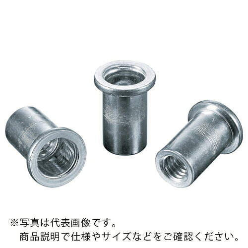 特長：エビナットはナットとリベットの両方の長所を兼ねそなえた、ブラインドファスナーです。タップ立ての難しい薄材やパイプ・溶接のできないプラスチック板にも片側から簡単に取り付けることができます。専用のエビ印ナッターを使用すれば、カシメ板厚に応...