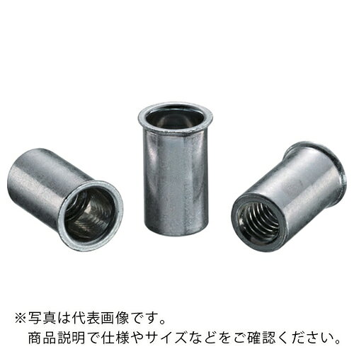 特長：エビナットはナットとリベットの機能を兼ね備えたブラインドファスナーです。タップ立ての難しい薄材やパイプ・溶接のできないプラスチック板にも片側から簡単に取り付けることができます。専用のエビ印ナッターを使用すれば、カシメ板厚に応じた適切な...