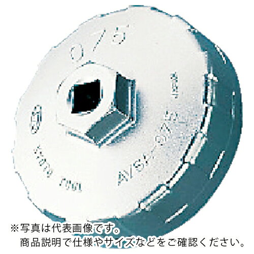 特長：作業性を追求し、全高を抑え、掛かり代を大きく取った滑りにくい設計です。外周部凹凸形状の効果により、手作業でのオイルフィルター装着時に滑りにくくなっています。アルミダイキャスト製で、重量がスチール製品の60%に軽量化されています。作業環...