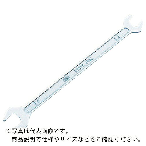 特長：ダブルナットの締緩作業や、すき間の狭い場所での作業に適しています。厚み4mm（17×19、19×17は4.5mm）で通常のスパナよりも薄くなっています。用途：汎用工具仕様：二面幅寸法(mm)：17×19全長(mm)：235厚さ(mm)...