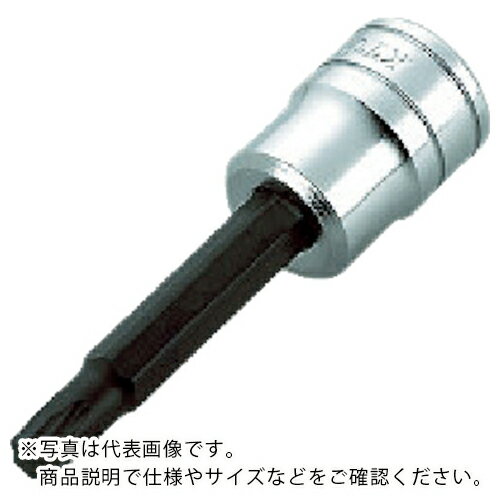 特長：ビット部は差込式で、交換が可能です。差込角側は応力の集中を防ぐパワーフィット形状を採用しています。スタンダードタイプです。用途：汎用工具仕様：呼びNo.：T20先端寸法(mm)：3.84差込角(mm)：6.35全長(mm)：59.5タ...