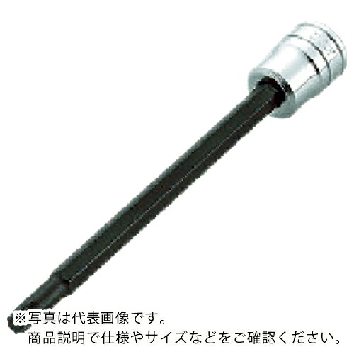 特長：ビット部は差込式で、交換が可能です。差込角側は応力の集中を防ぐパワーフィット形状を採用しています。ロングタイプです。用途：汎用工具仕様：呼びNo.：T30先端寸法(mm)：5.49差込角(mm)：6.35全長(mm)：121.5タイプ...