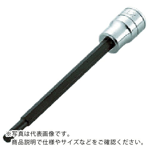 特長：ビット部は差込式で、交換が可能です。ロングタイプです。差込角側は応力の集中を防ぐパワーフィット形状を採用しています。用途：汎用工具仕様：対辺寸法(インチ)：9/64差込角(mm)：9.5全長(mm)：128インチサイズ材質／仕上：特殊...