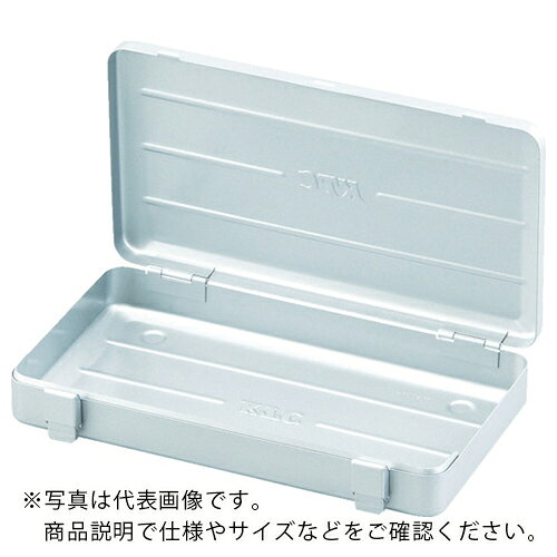 特長：トランク形のメタルケースです。工具、部品の管理などに便利です。用途：収納具仕様：色：シルバー外形寸法(mm)間口：455外形寸法(mm)奥行：190外形寸法(mm)高さ：60有効内寸(mm)間口：445有効内寸(mm)奥行：185有効...