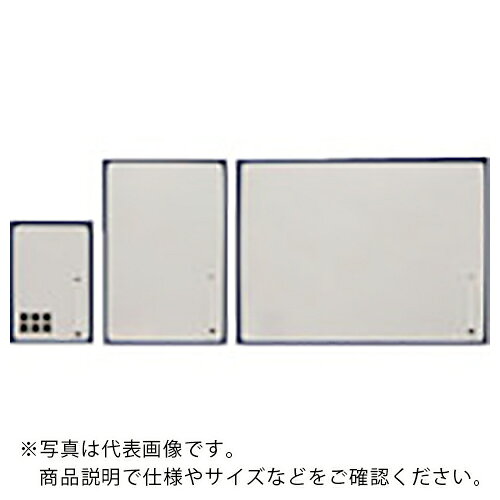 特長：家庭・オフィス・お店での使用に適したシンプルなデザインのホワイトボードです。本体の裏面には軽い素材(ボール紙)を使用していますので、壁に掛けた時の負担が少なくなっています。フレームの四隅にあるコーナーパーツにはひもを通す穴があり、吊り...