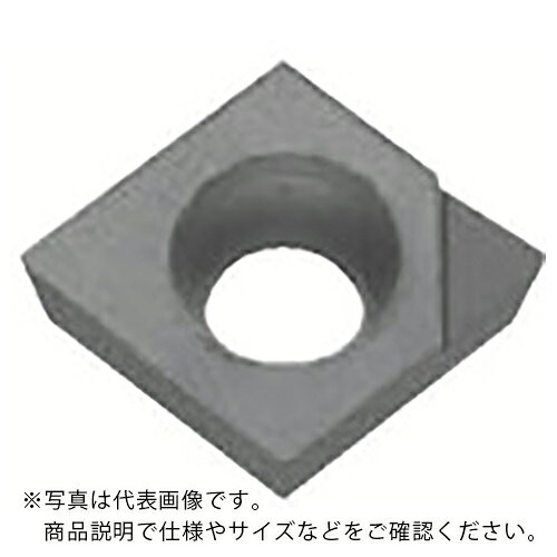 特長：超微粒子PCDにより刃先強度が高く、耐摩耗性、耐欠損性（靭性）、刃立ち性に優れ、安定長寿命加工が可能です。用途：旋削加工用。被削材：アルミ合金、黄銅等非鉄金属、プラスチック。仕様：チップ形状：ひし形80°厚さ(mm)：3.97呈色：灰...