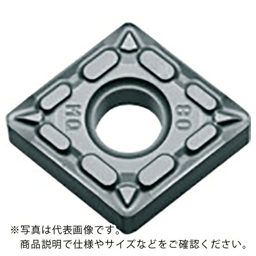 特長：耐熱性に優れた超硬母材と新コーティング「MEGACOAT TOUGH」を採用しています。ステンレス鋼の連続仕上げ加工〜軽断続加工の第一推奨材種です。用途：被削材:ステンレス鋼、超耐熱合金。仕様：チップ形状：ひし形80°厚さ(mm)：4.76