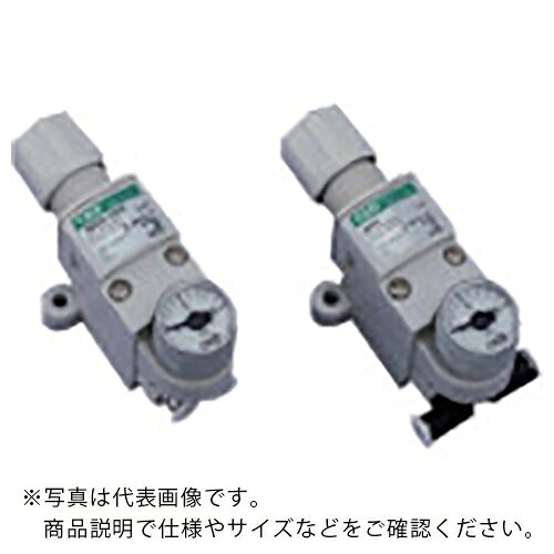 特長：コンパクト、省スペース逆流機能内蔵タイプです。仕様：設定圧力(MPa)：0.05〜0.35接続口径：ワンタッチ継手Φ4全長(mm)：85使用流体：圧縮空気流体温度(℃)：5〜60最高使用圧力(MPa)：1